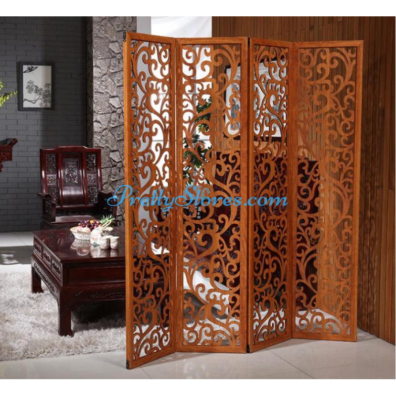 Solid Wood Screen Partition Folding Screen $51.13 with High Quality