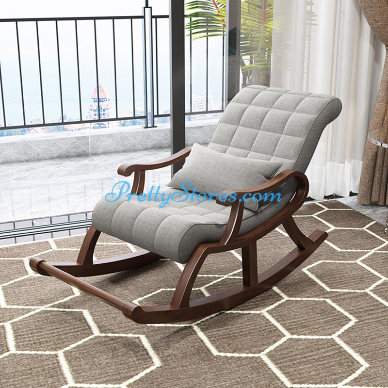 Nordic Solid Wood Recliner Chair $576.2 with High Quality