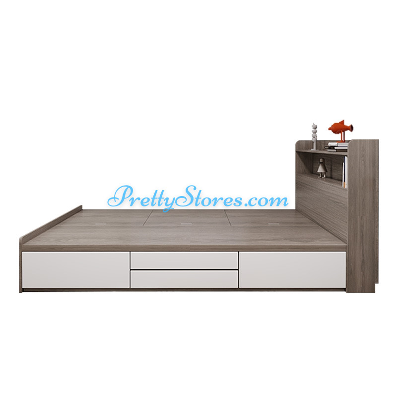 Custom Modern Japanese Tatami Bed With Storage Drawers $988.25 with ...