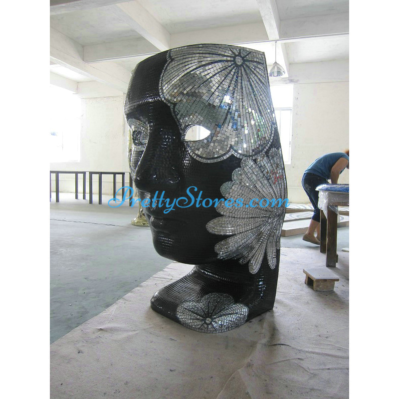 Face Mask Chair With Mosaic Tile $1935.8 with High Quality