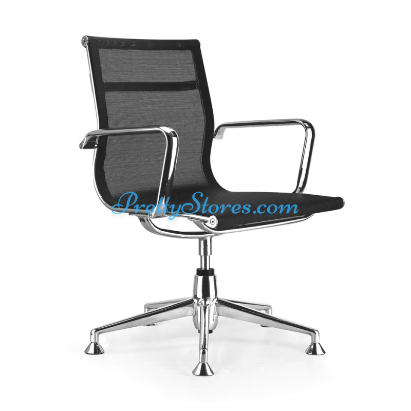 Eames Style Office Mesh Chair Fix Leg Without Wheel