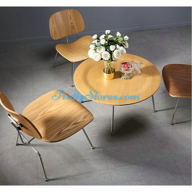 Eames Style LCM Plywood Dining Chair In Ash